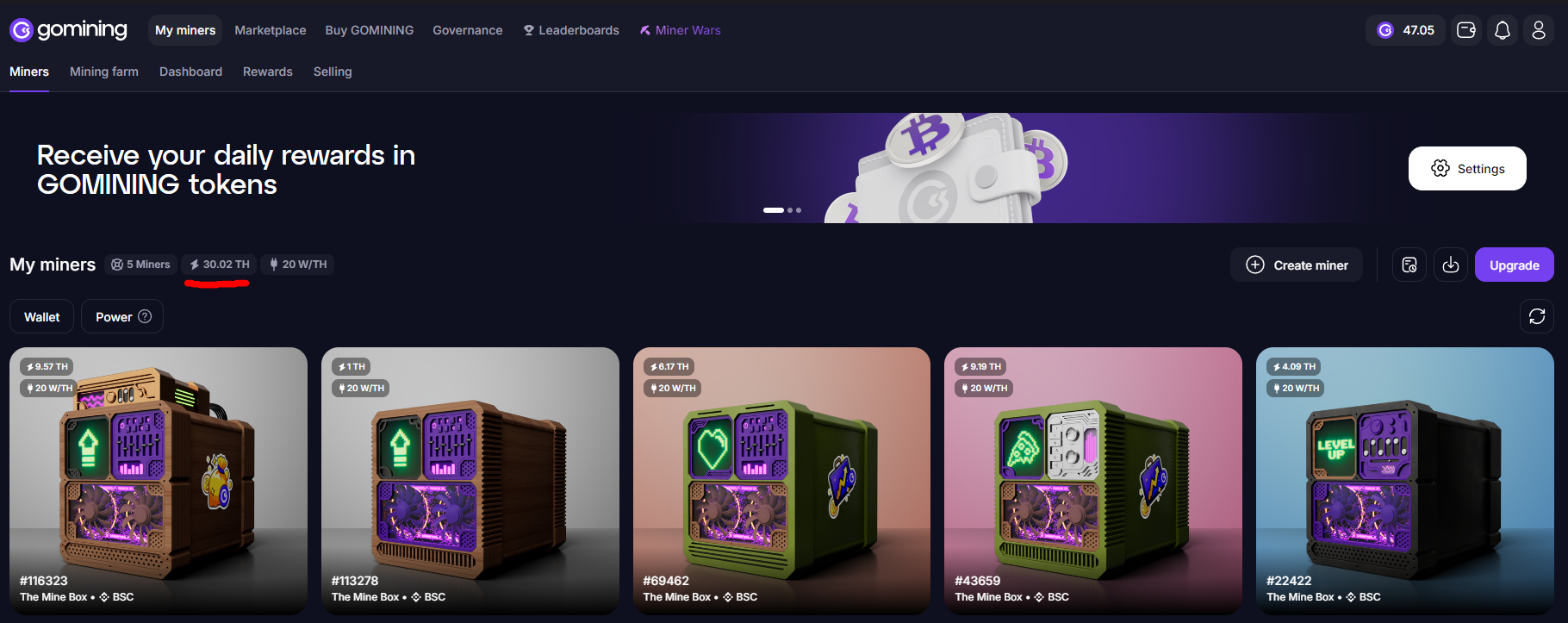 Gomining Calculator | Gomining Rewards